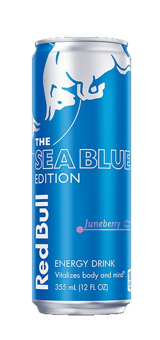 Red Bull Sea Blue Edition Energy Drink, Juneberry 12 oz Single Serve ...