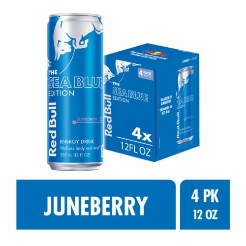 Red Bull Sea Blue Edition Juneberry Energy Drink Multipack Cans ...