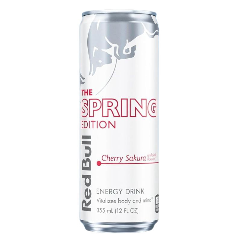 Red Bull Spring Edition Cherry Sakura, 12 fl oz Cans, 12‑Pack, Limited ...