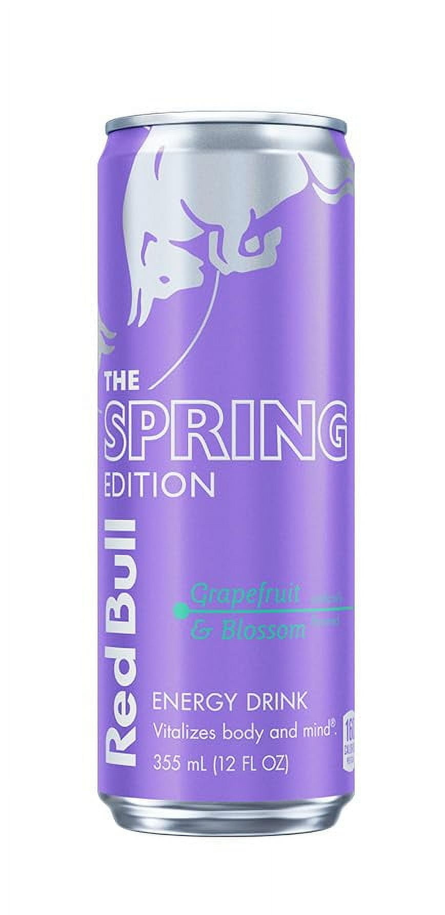 Red Bull Spring Edition Energy Drink, Grapefruit, 12 fl. oz. Can, with ...