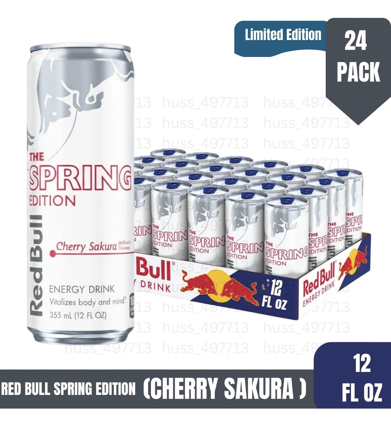 Red Bull Spring Edition Energy Drink Limited Edition Cherry Sakura ...