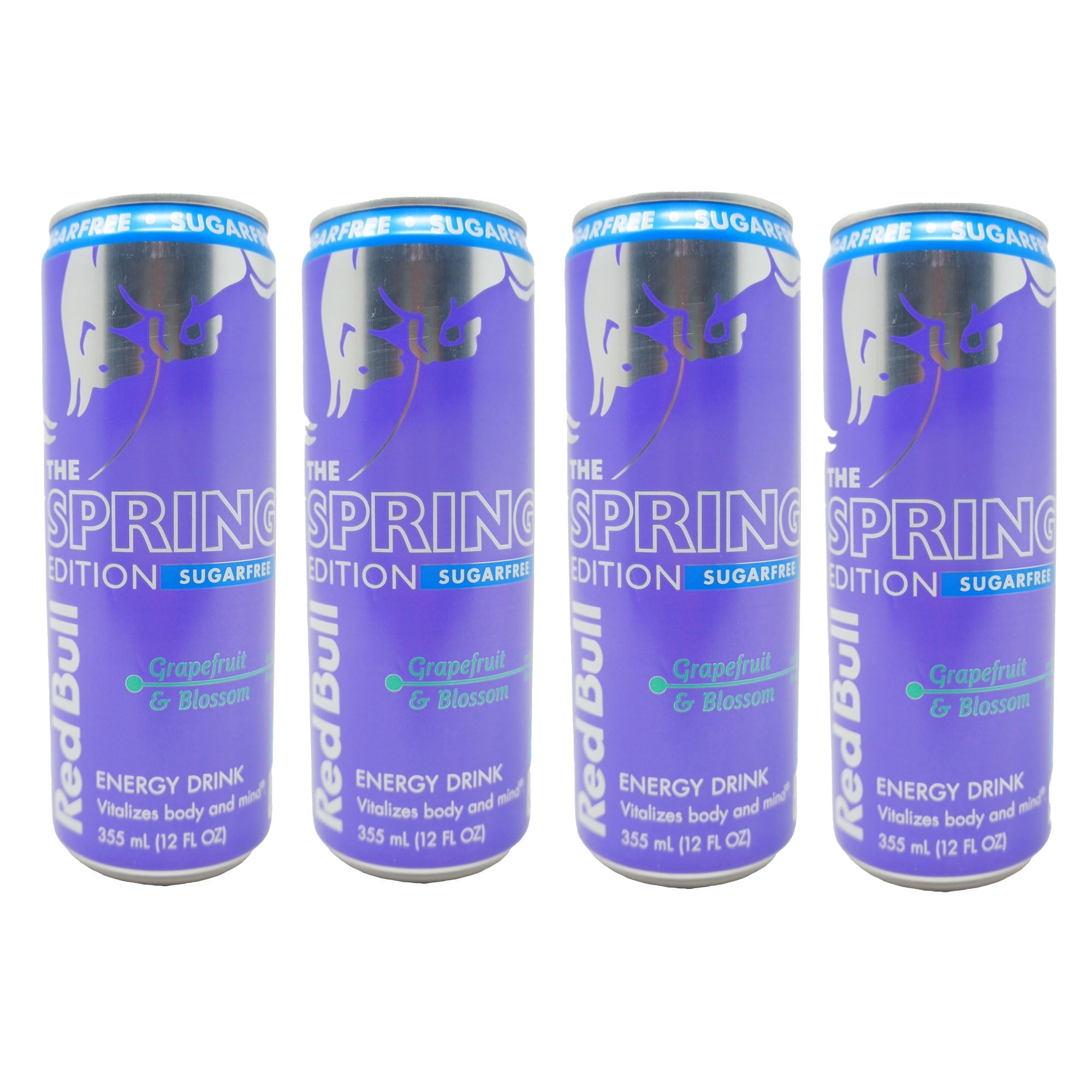 Red Bull Spring Edition, Grapefruit and Blossom, 12 Fl oz, 4 Pack ...