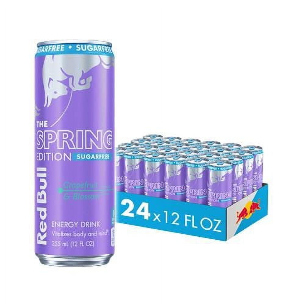 Red Bull Spring Edition Sugarfree Energy Drink, Grapefruit, 12 Fl. Oz ...