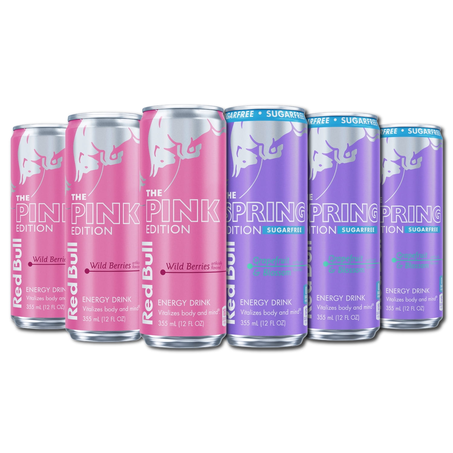 Red Bull Spring Edition Sugarfree, Pink Edition Energy Drink ...