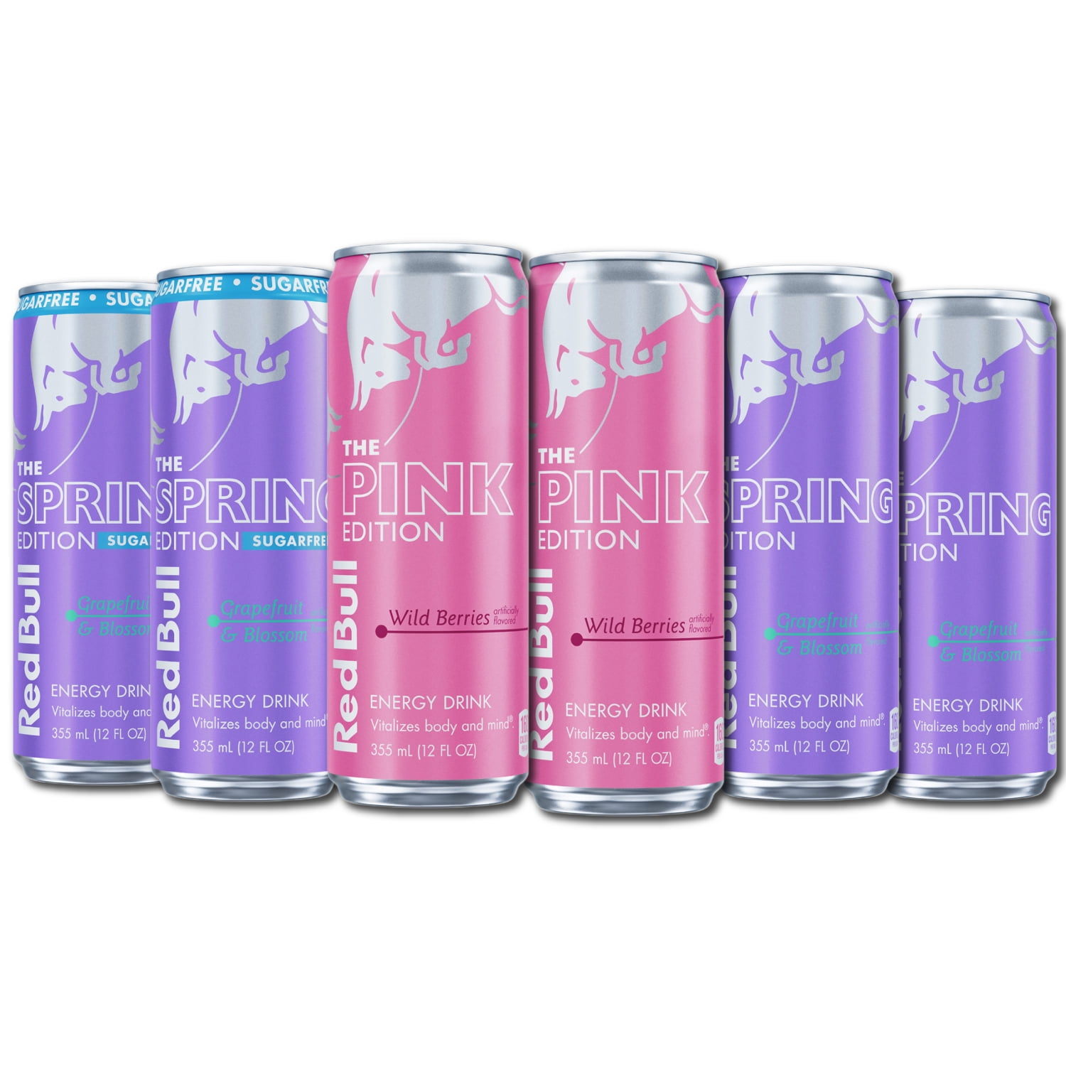 Red Bull Spring Edition Sugarfree, Pink Edition, Spring Edition, Energy ...