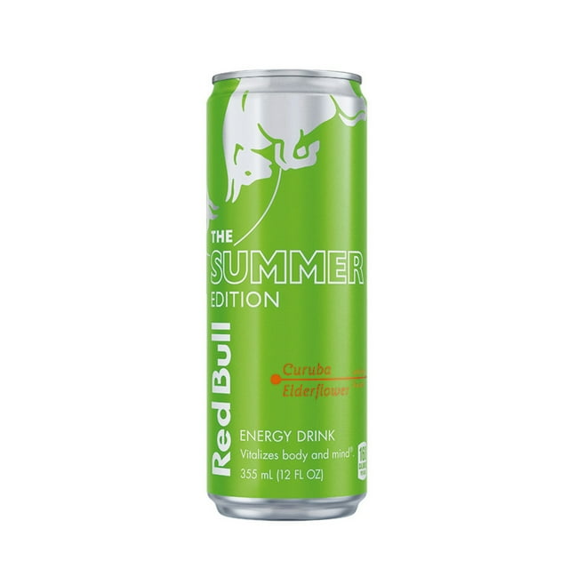 Red Bull Summer Edition Energy Drink, Curuba Elderflower, 114mg ...