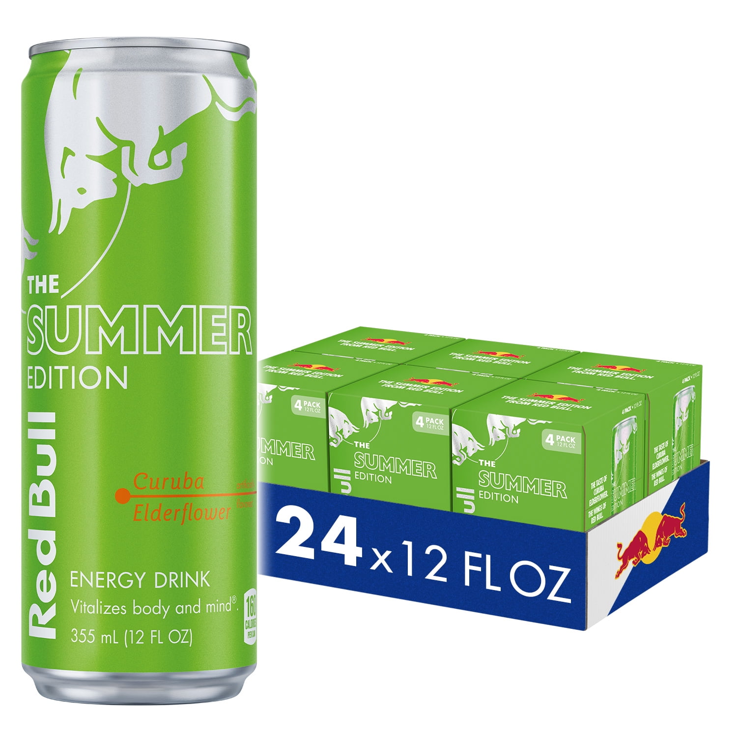 Red Bull Summer Edition Curuba Elderflower Energy Drink, 12 fl oz, 6 ...