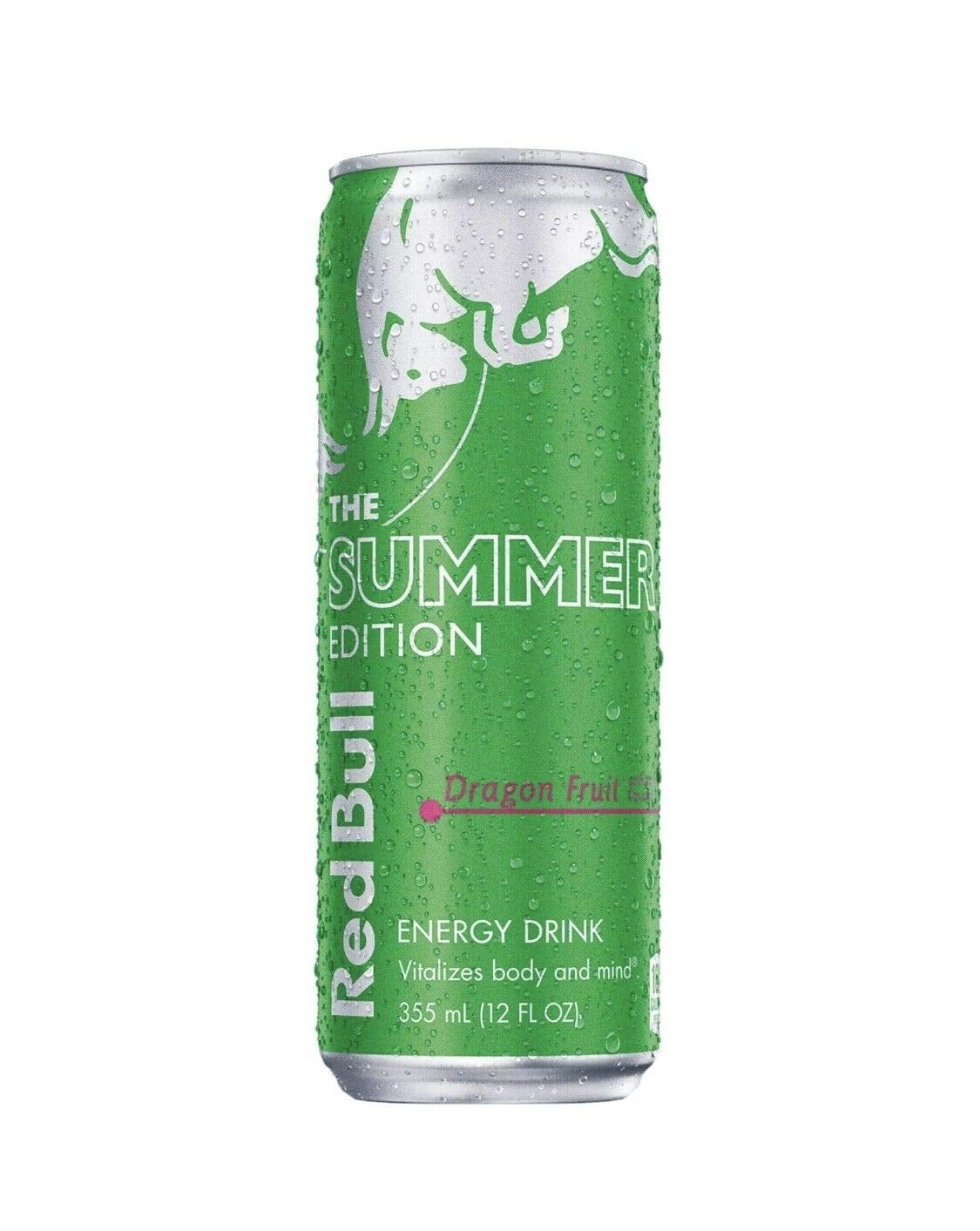Red Bull Summer Edition Dragon Fruit, 12 fl oz, 8 Pack Energy Drink ...