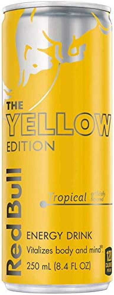 Red Bull - Tropical Yellow Edition Energy Drink 8.4 oz ( cans-4 ...