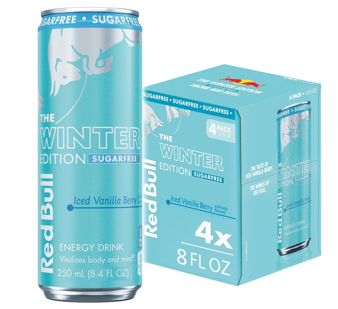 Red Bull Winter Edition Energy Drink, Iced Vanilla Berry, 12 fl.oz. can ...