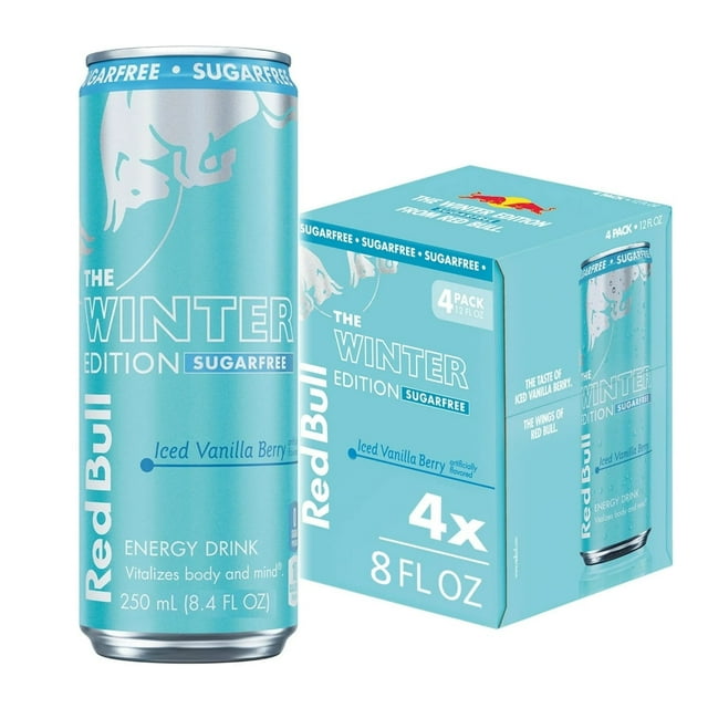 Red Bull Winter Edition Energy Drink, Iced Vanilla Berry, 12 fl.oz. can ...
