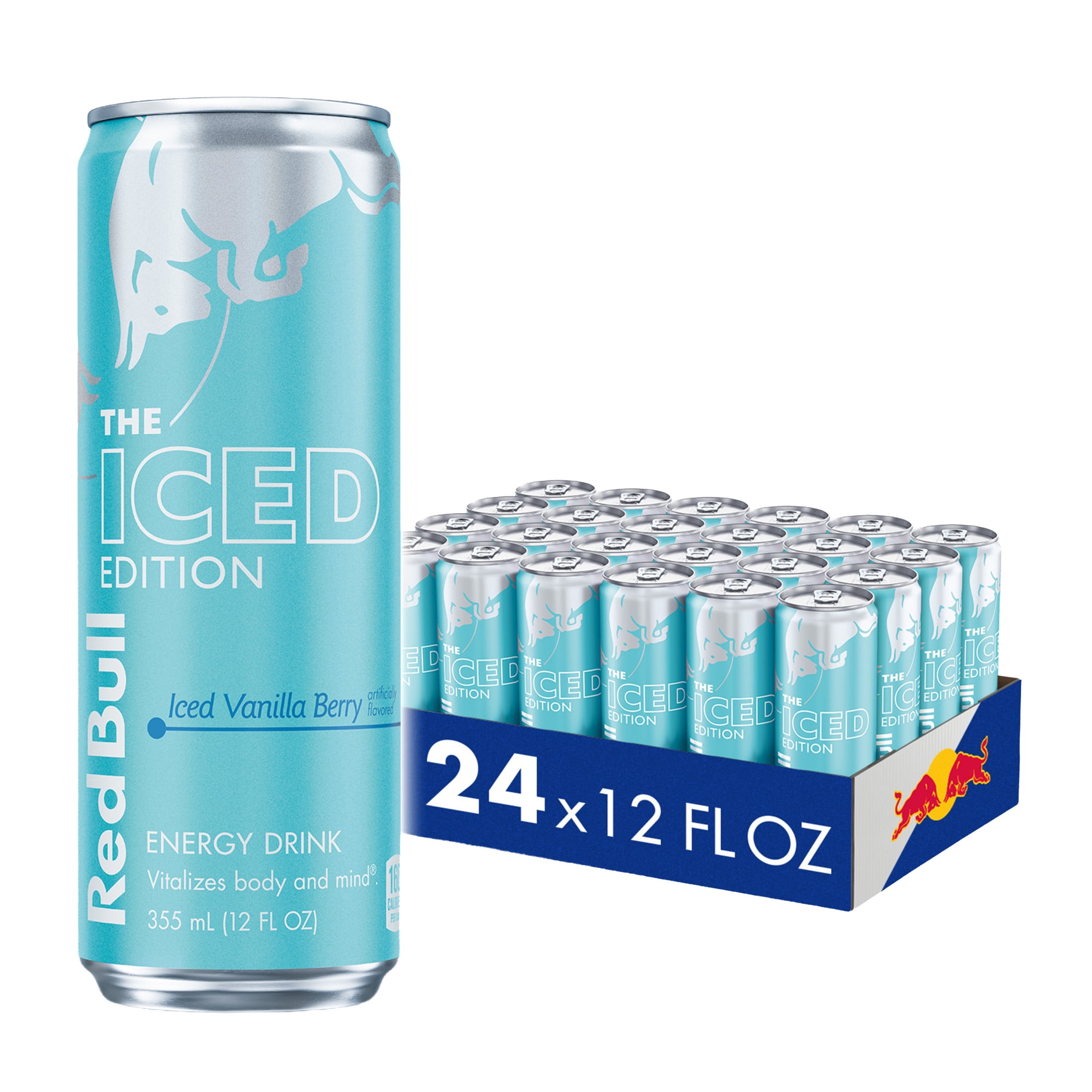 Red Bull Iced Edition Energy Drink, Iced Vanilla Berry, 12 fl. oz., 24 ...