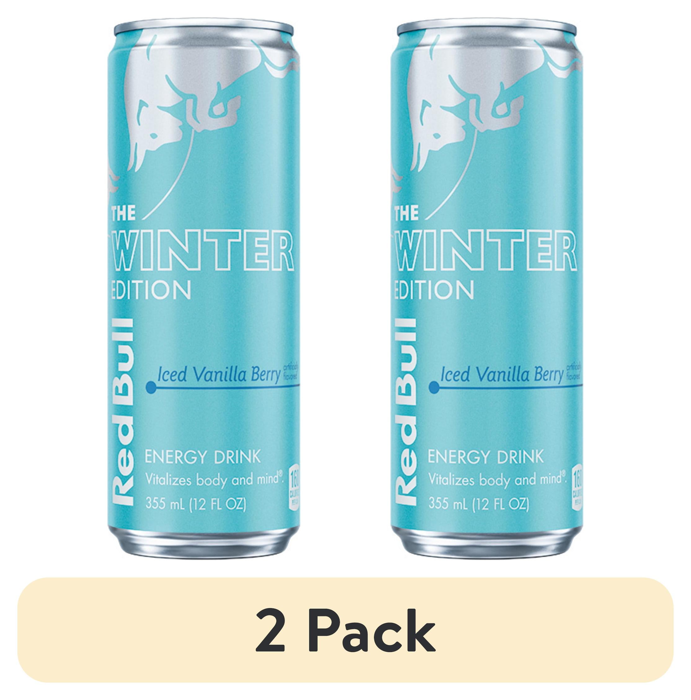 (2 pack) Red Bull Winter Edition Energy Drink, Iced Vanilla Berry, 12 ...