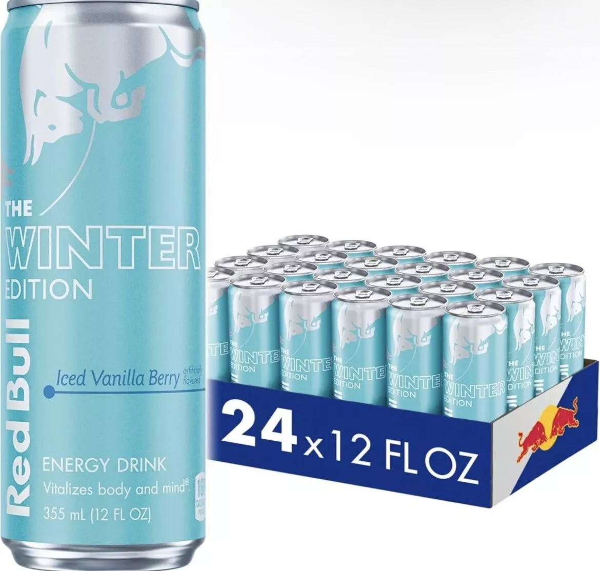 Red Bull Winter Edition Energy Iced Vanilla Berry 12 Fl Oz Cans Case ...