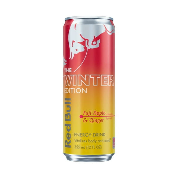 Red Bull Winter Edition Energy Drink, Fuji Apple & Ginger, 12 fl. oz ...