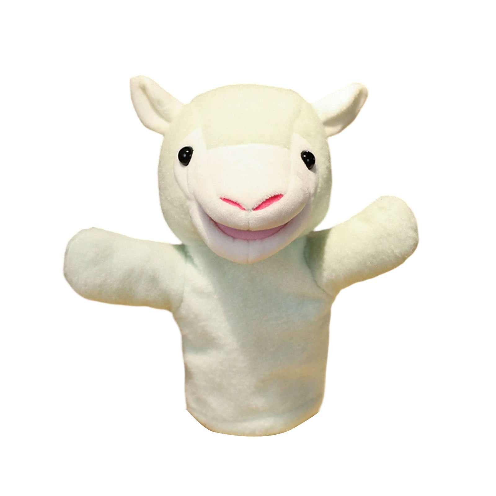 Red Bunny Hand Puppet for Kids, Soft Plush Animal Puppet Toy for ...
