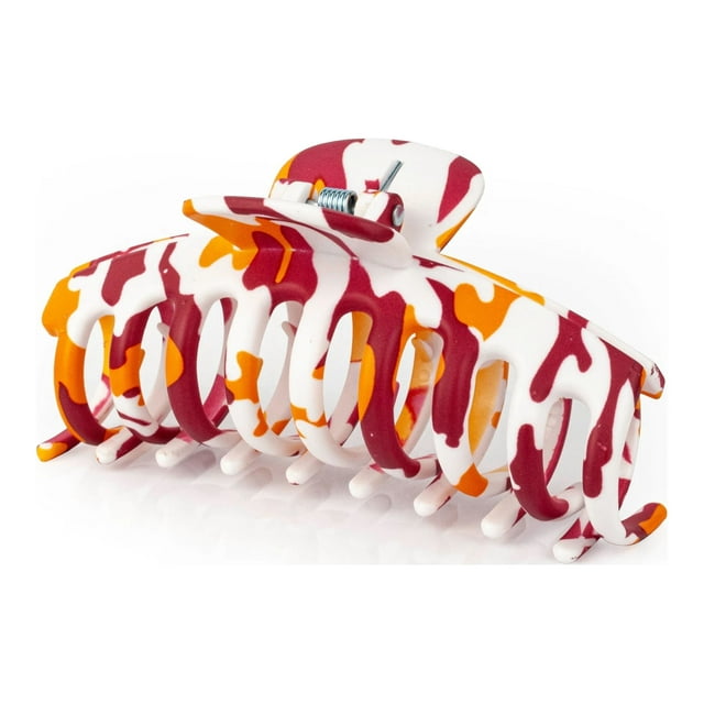 Red, Burnt Orange White Hair Clip - Walmart.com