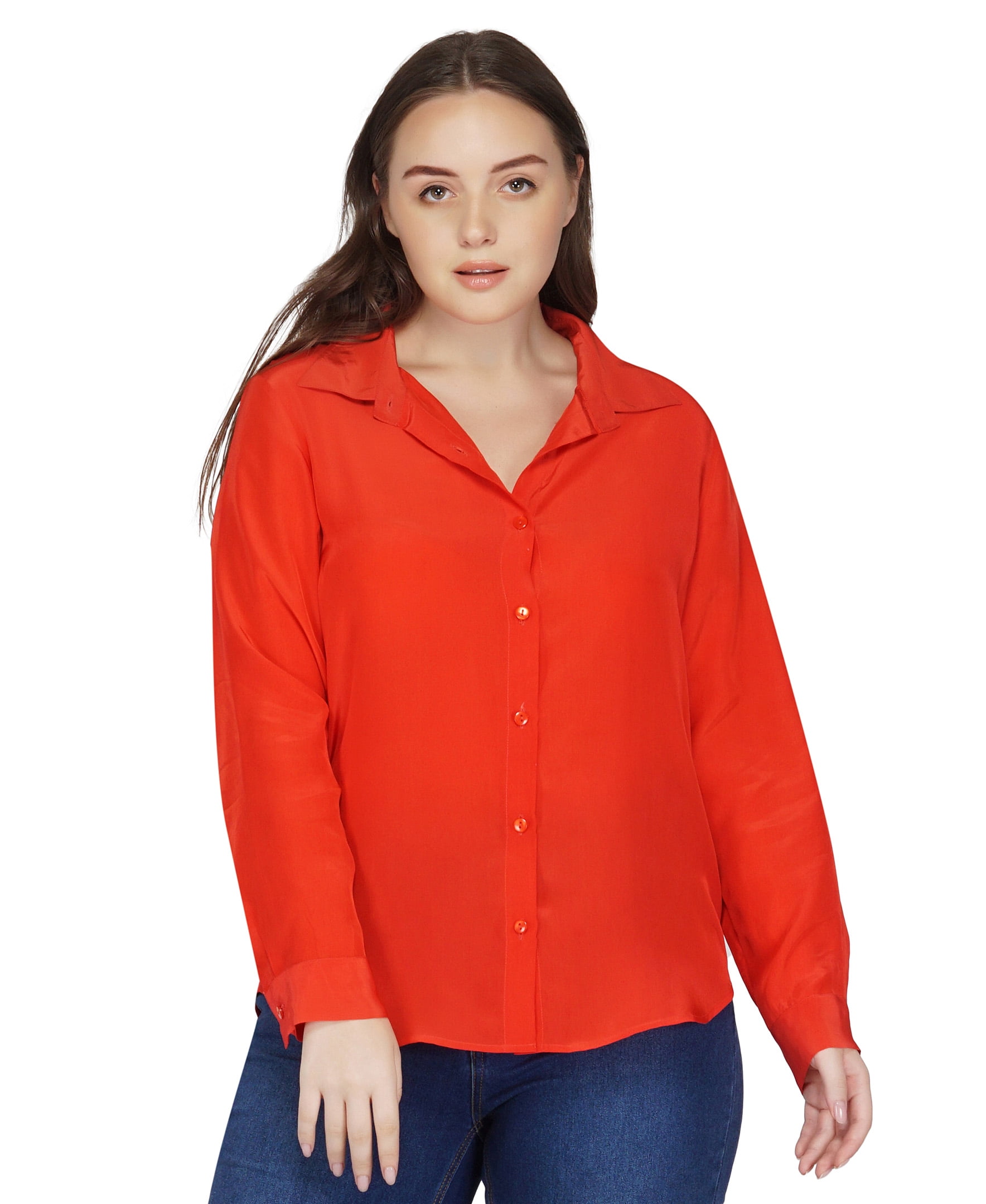 Red Button Down Shirt - Walmart.com