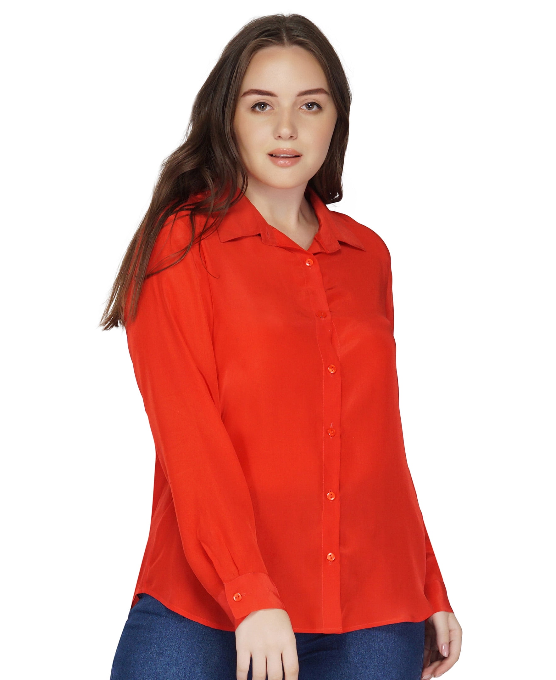 Red Button Down Shirt - Walmart.com