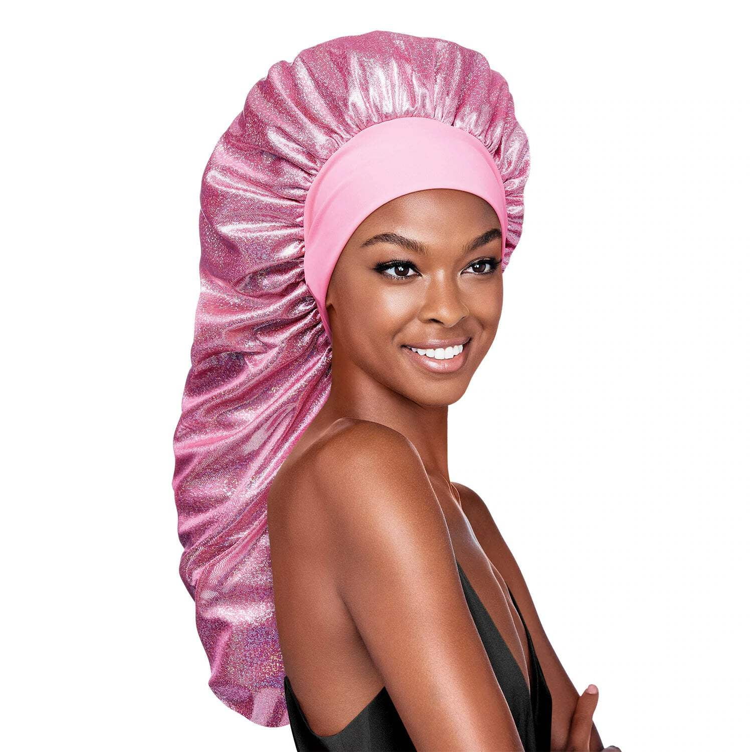 KISS - RED GLITTER BRAID BONNET PINK PEARL - Walmart.com