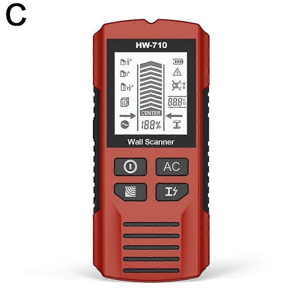 Red (C) $ New 5-in-1 wall detector stud column detector measuring ...