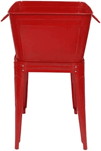 Red CP 98092 42 Qt. Steel Coca-Cola Wash Tub with Stand - Walmart.com