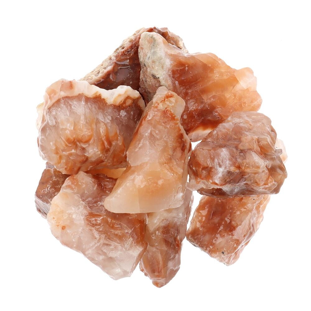 Red Calcite - Wholesale Acid Washed Rough Rocks Stone Crystal Mineral ...