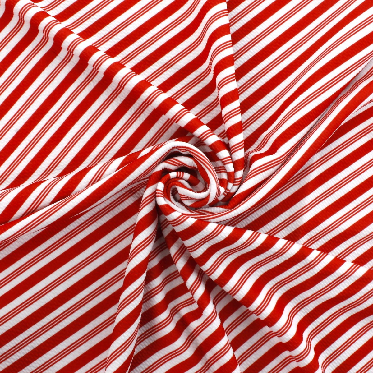 Red Candy Stripes Liverpool Bullet Fabric Textured Knit Jersey 4 Way ...