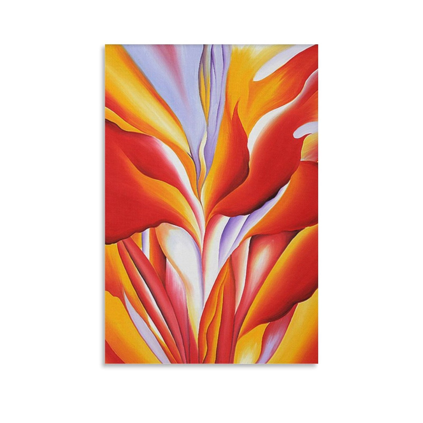 Red Canna Print Photo Art Painting Canvas Poster Home Decorative ...