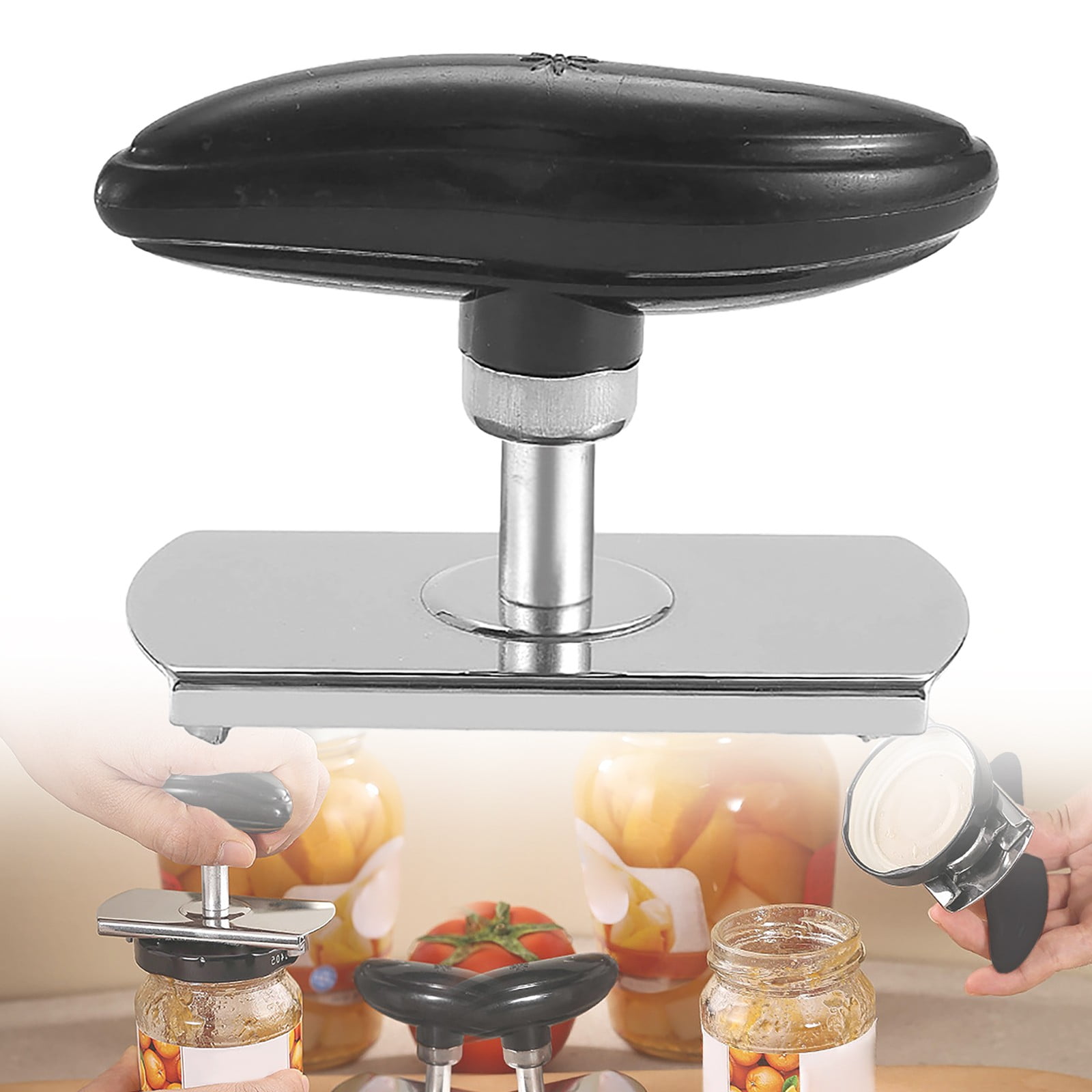Red Cap Crack Jar Opener, Adjustable Stainless Steel & Plastic Lid ...