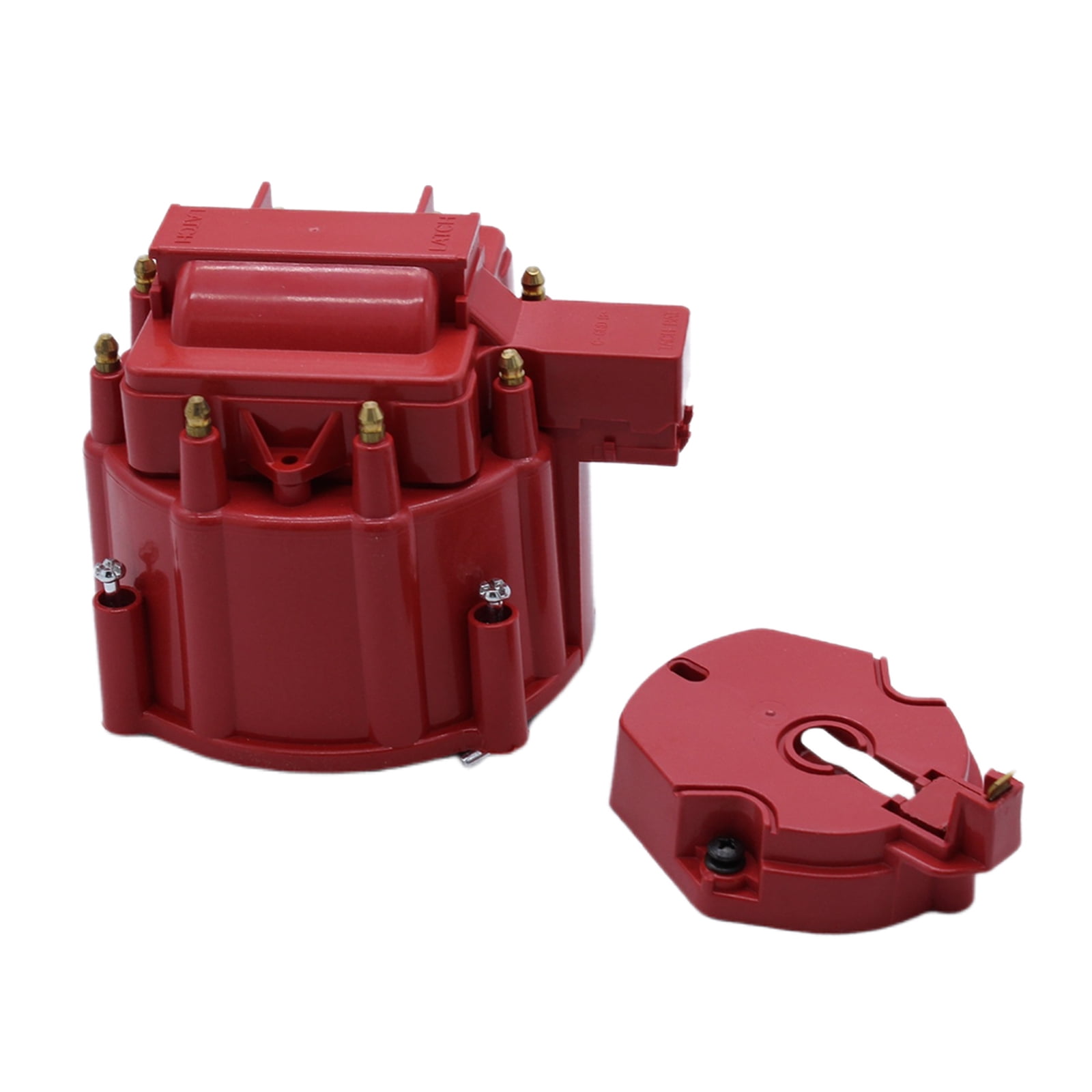 Red Cap and Rotor Assembly for SBC 305 350 454, Durable Aluminum Shaft ...