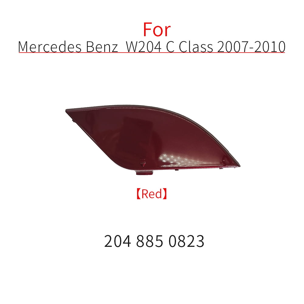 Red-Car Rear Bumper Tow Hook Cap, Cap, Mercedes W204, Benz C Class 2007 ...