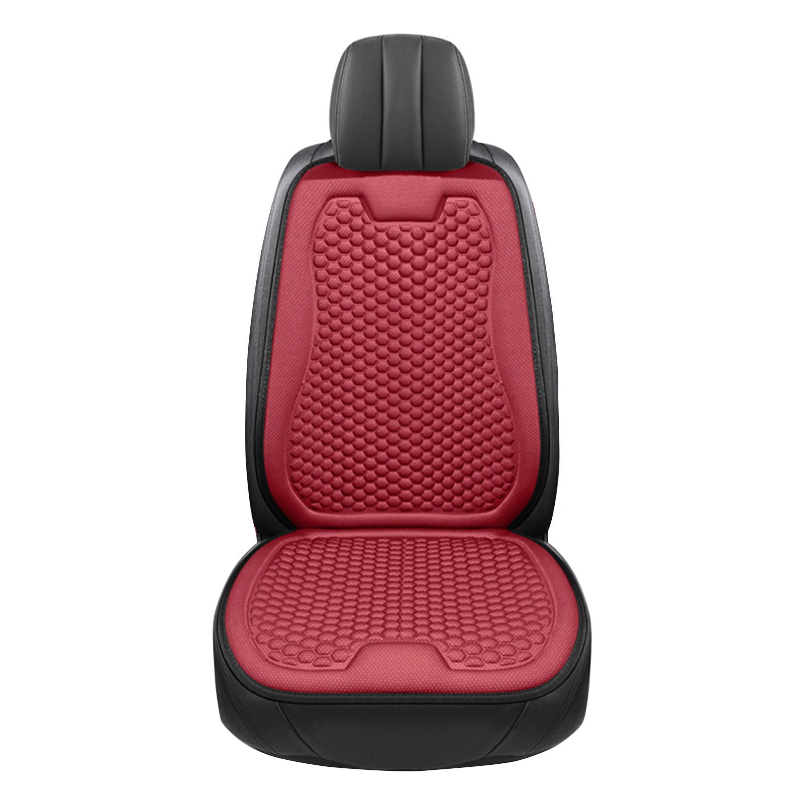 Red Car Seat And Back Cushion Combo Ventilation All Seasons Comfort ...