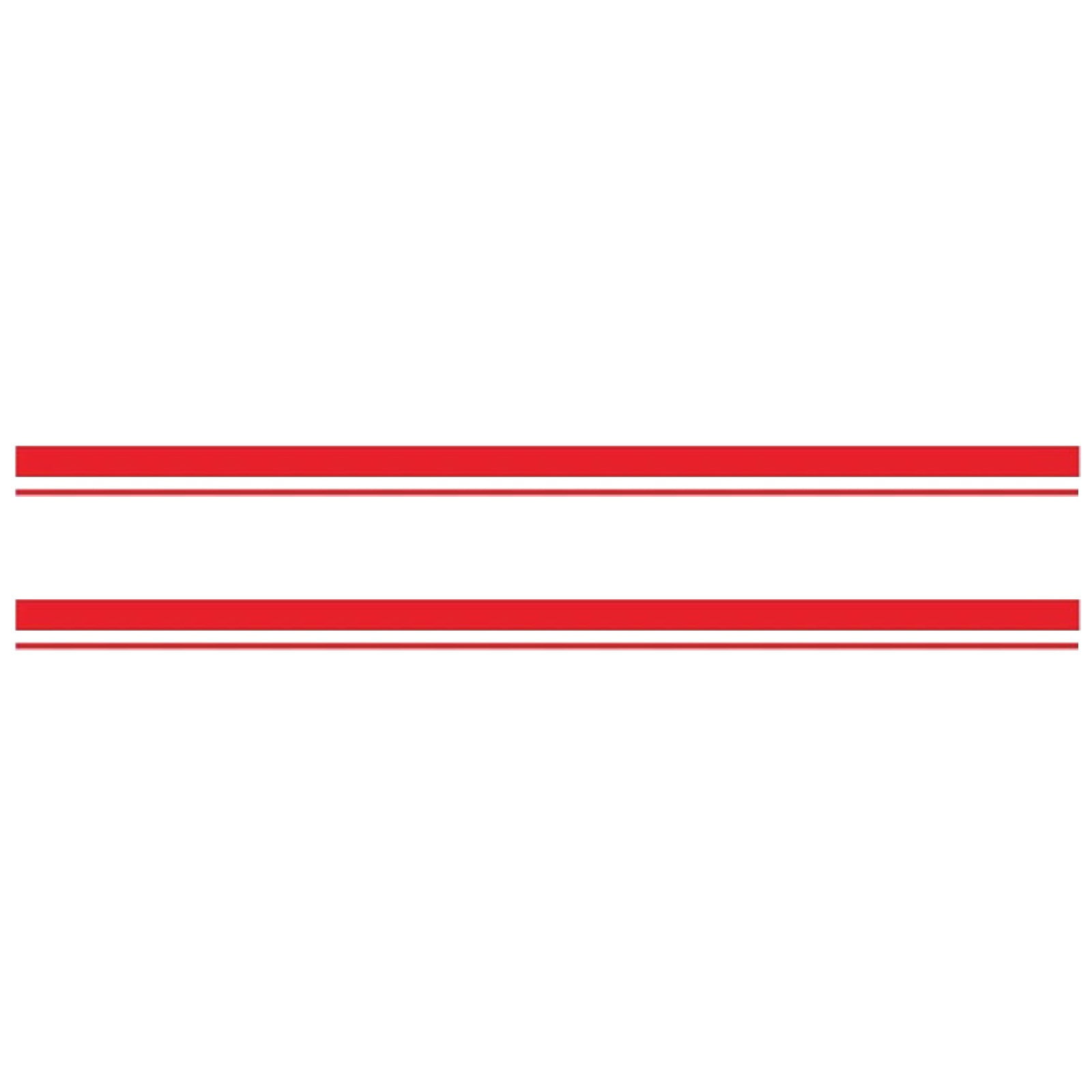 Red Car Side Skirt Decorative Sticker Vinyl Stripes For Door Scratch ...