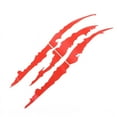(Red) Car Stickers Reflective Monster Claw Marks Scratch Stripe Marks ...
