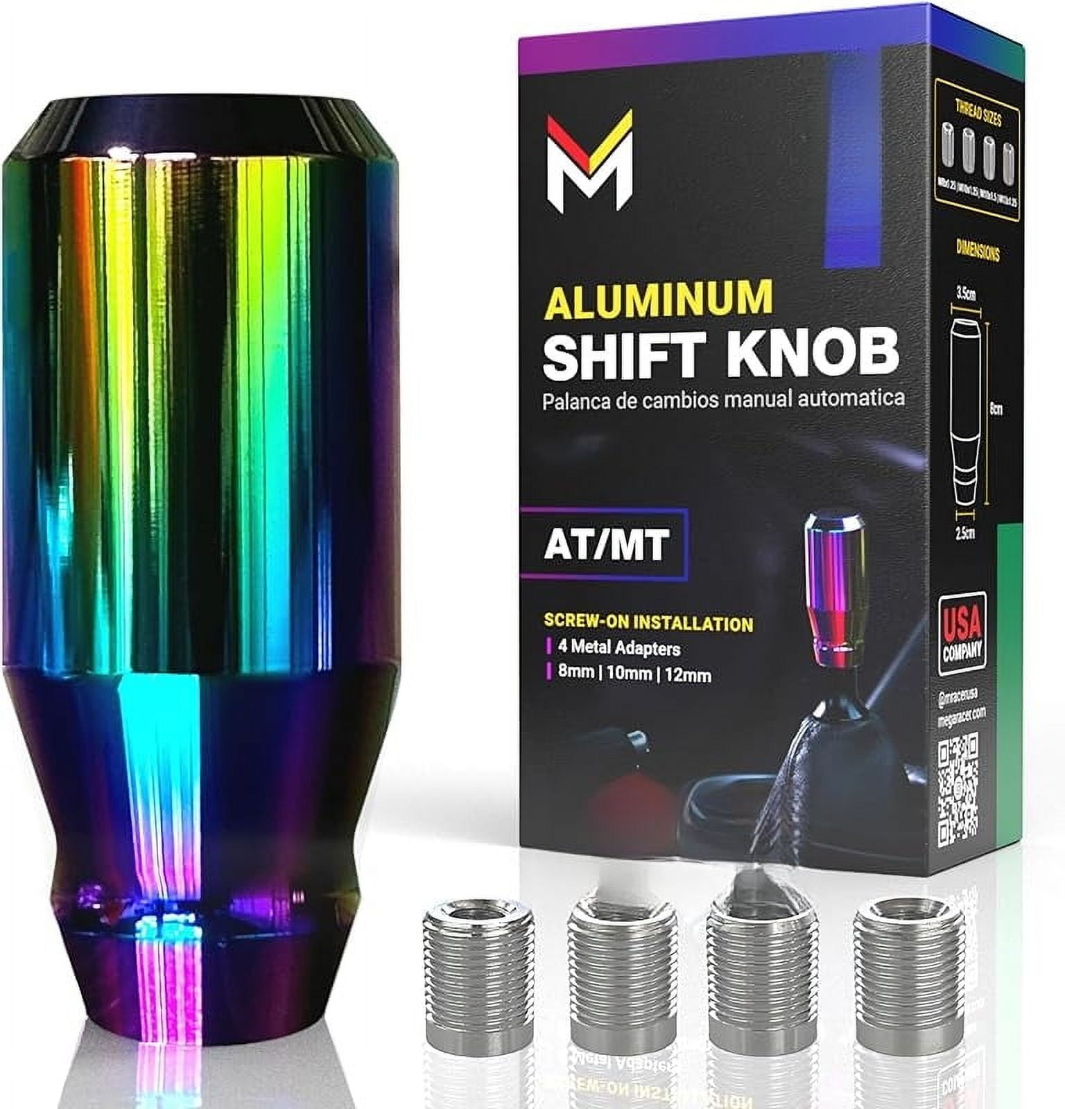 Red Carbon Fiber Shift Knob |Buttonless Automatic Manual Shift Knobs ...