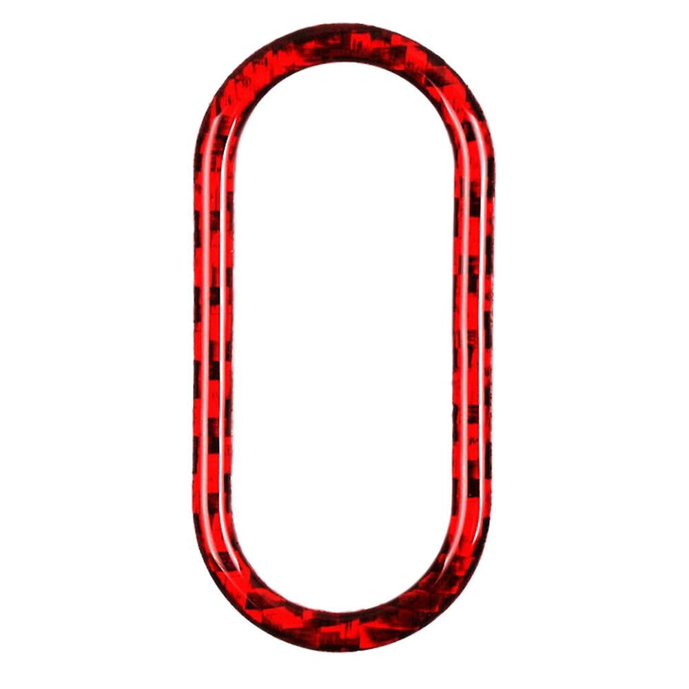 Red Carbon Fibre Interior Warning Light Cover For Mini Cooper F55 F56 ...