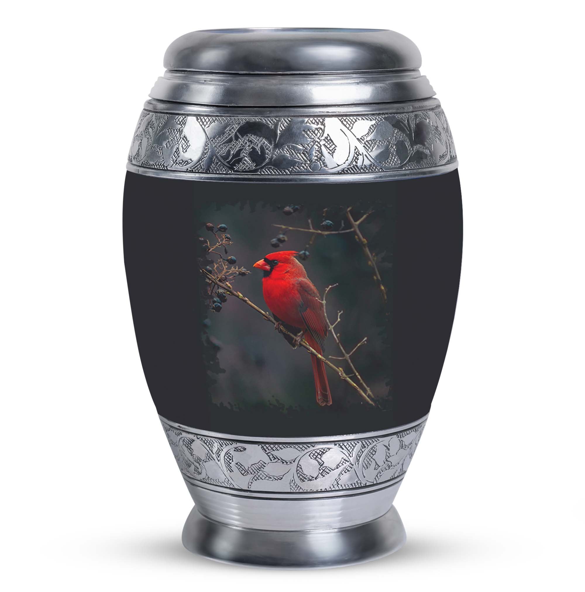 Red Cardinal Bird Cremation Urn, Cremation Urn For Adult Ashes Male ...