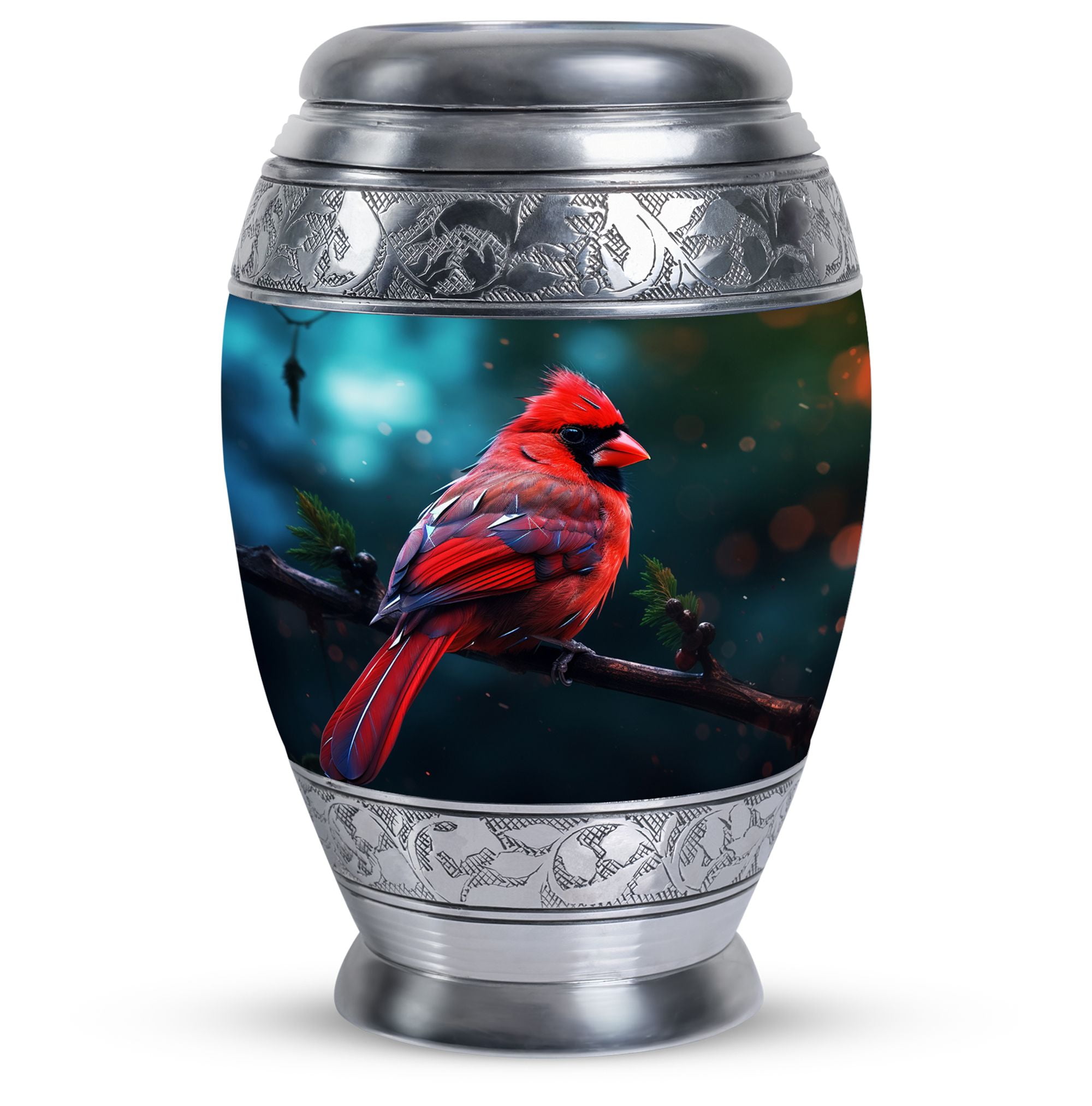 Red Cardinal Bird Urn For Ashes For Women, Cremation Urn Human Ashes ...
