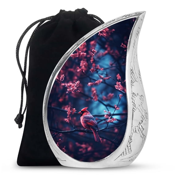 Red Cardinal Bird Urn, Drop Urn for Adult Ashes, Funeral Cremation Urns ...