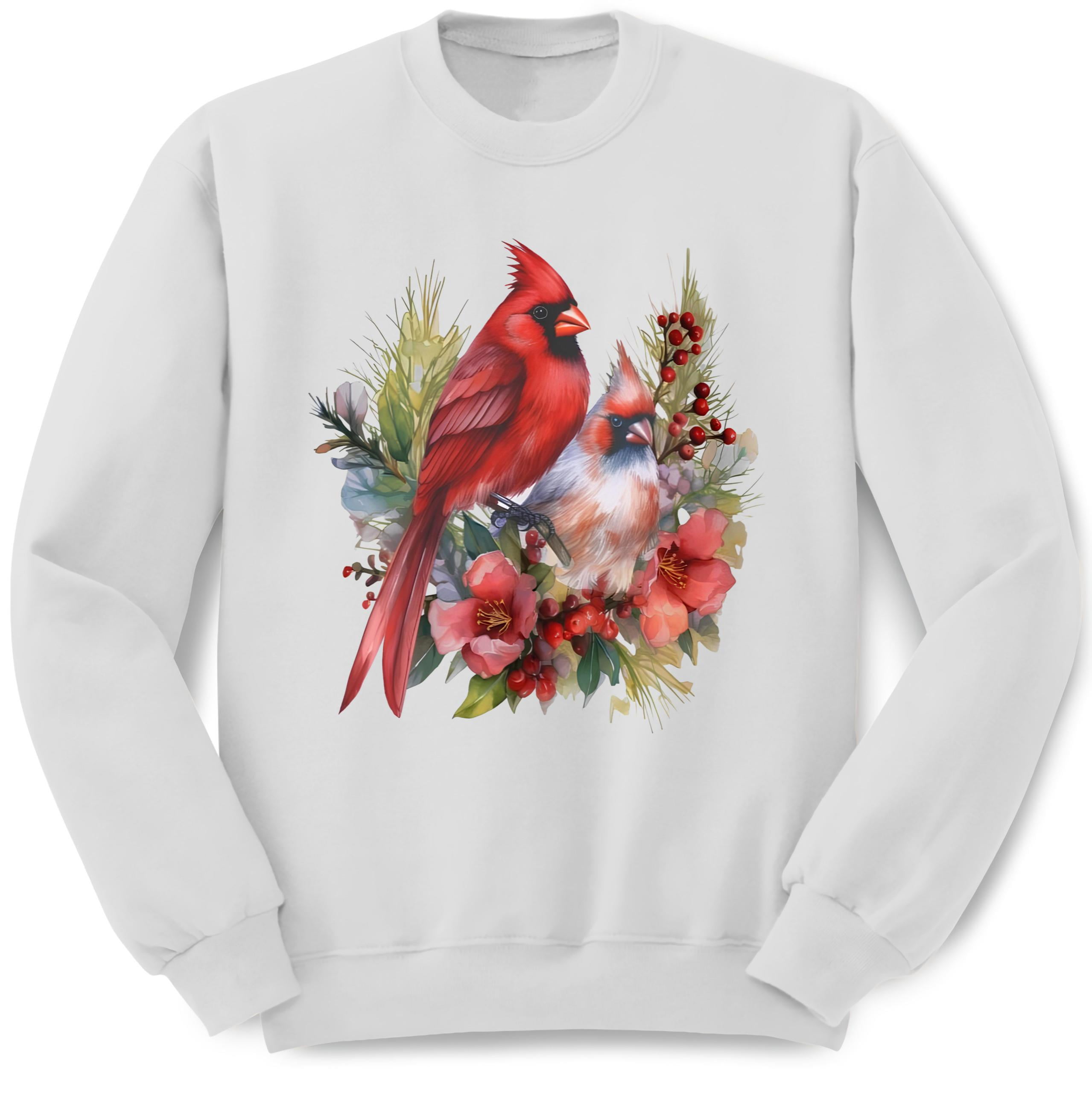 Red Cardinal Bird shirt Flowers Shirt Cardinal Bird Shirt Gift ...