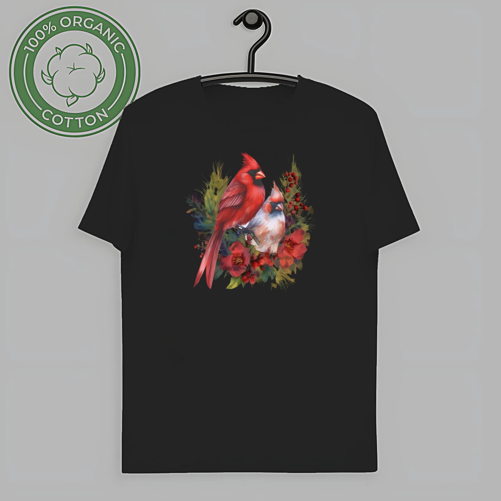 Red Cardinal Bird shirt Flowers Shirt Cardinal Bird Shirt Gift ...