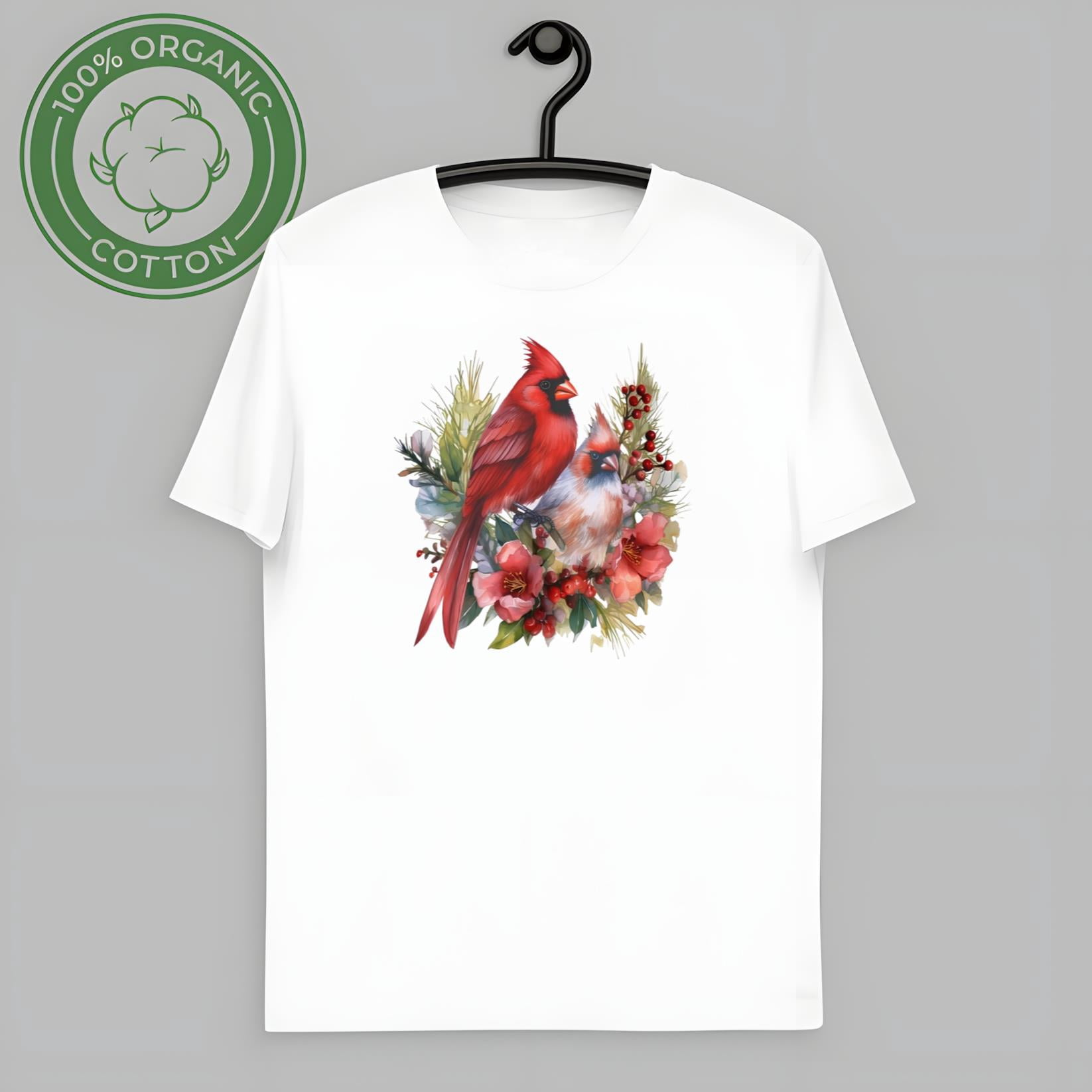 Red Cardinal Bird shirt Flowers Shirt Cardinal Bird Shirt Gift ...