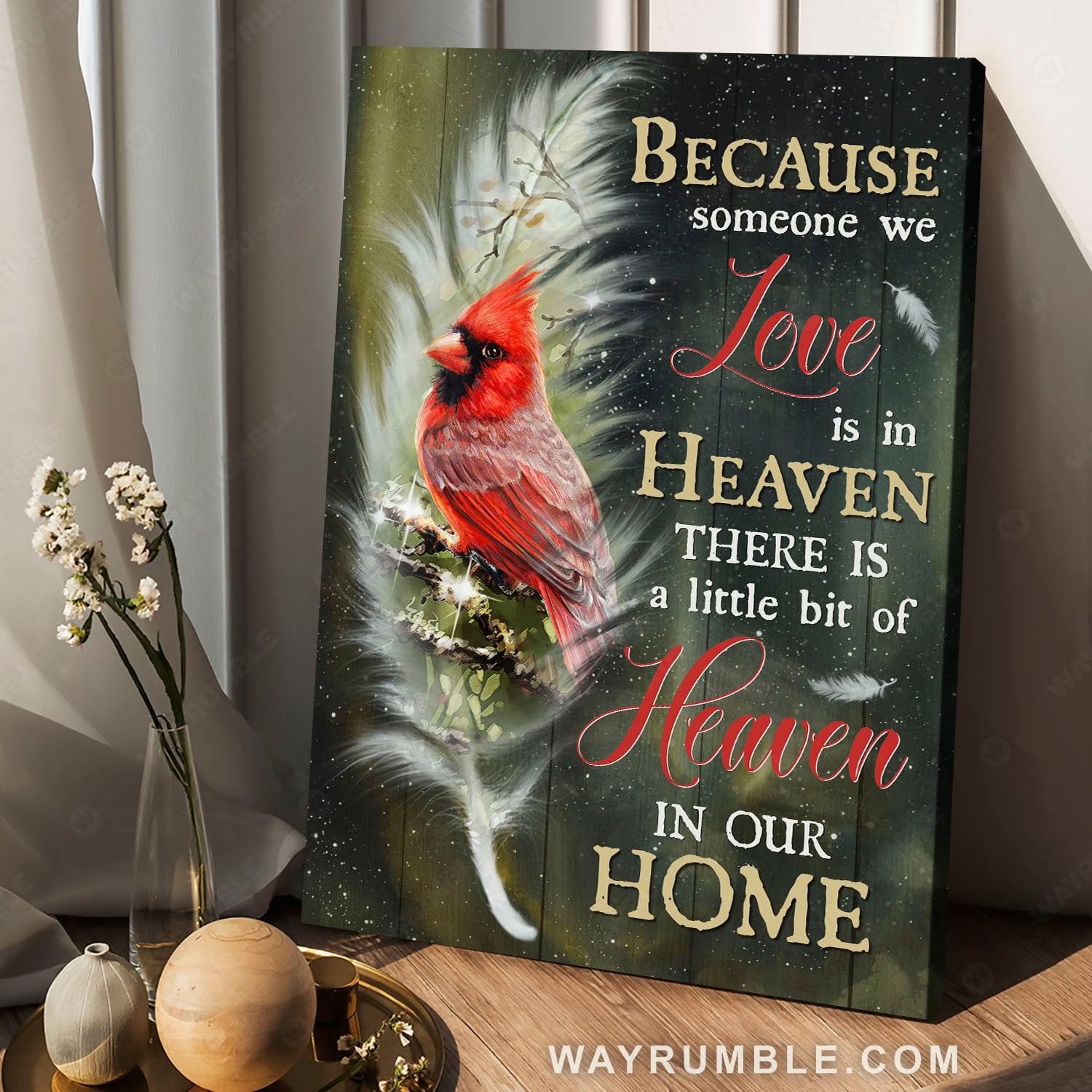 Red Cardinal, Feather, Night Sky, Someone We Love Is In Heaven - Heaven ...