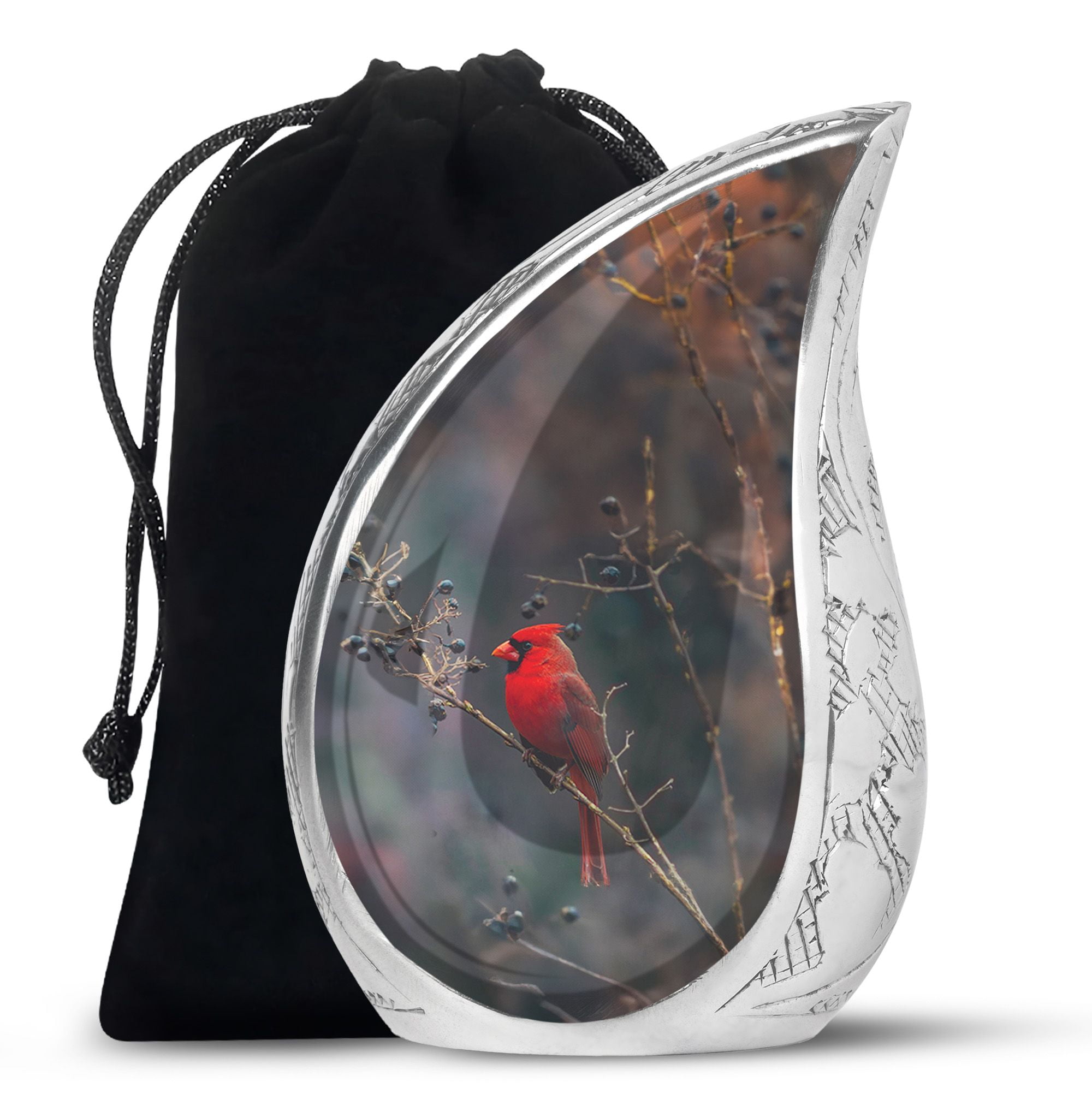 Red Cardinal Urn, Cremation Urn for Human Ashes, Urn for Ashes Adult ...