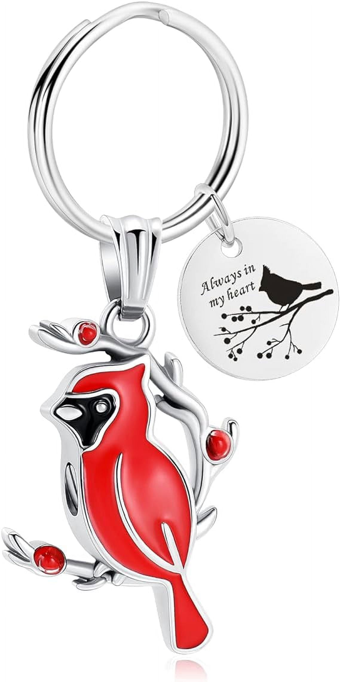 Red Cardinal Urn Keychain Urn Cremation Jewelry for Women Men Memorial ...