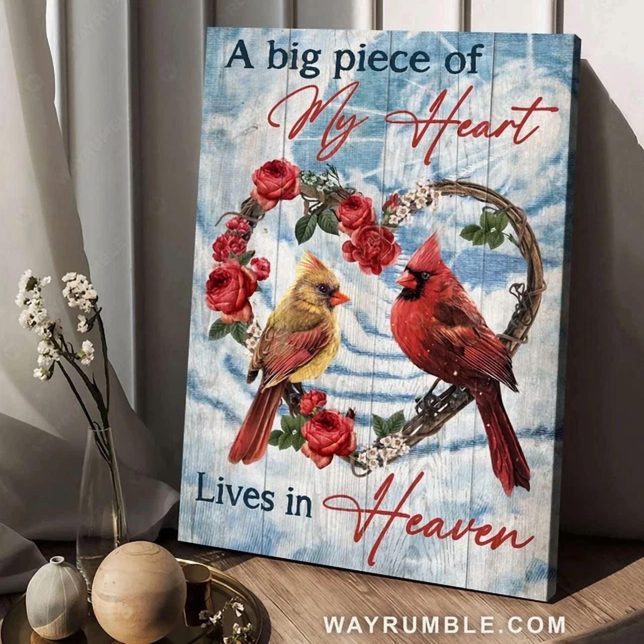 Red Cardinal Yellow Cardinal Heaven Sky A Big Piece Of My Heart Heaven ...