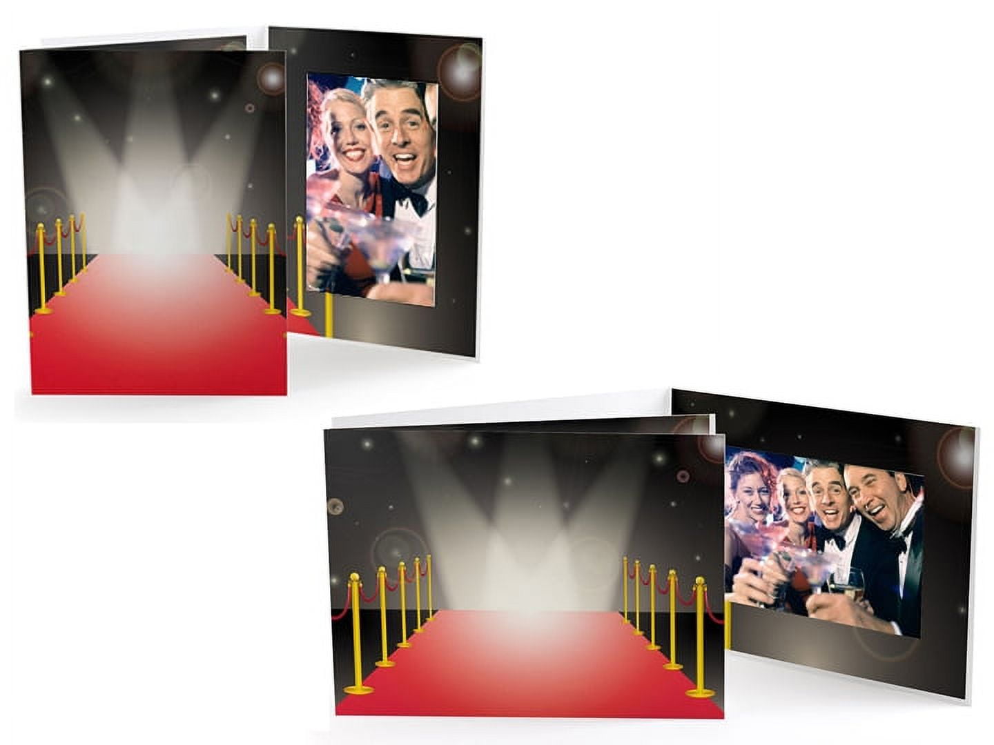Red Carpet 4x6 Vertical Event Photo Folders (25 Pack) - Walmart.com