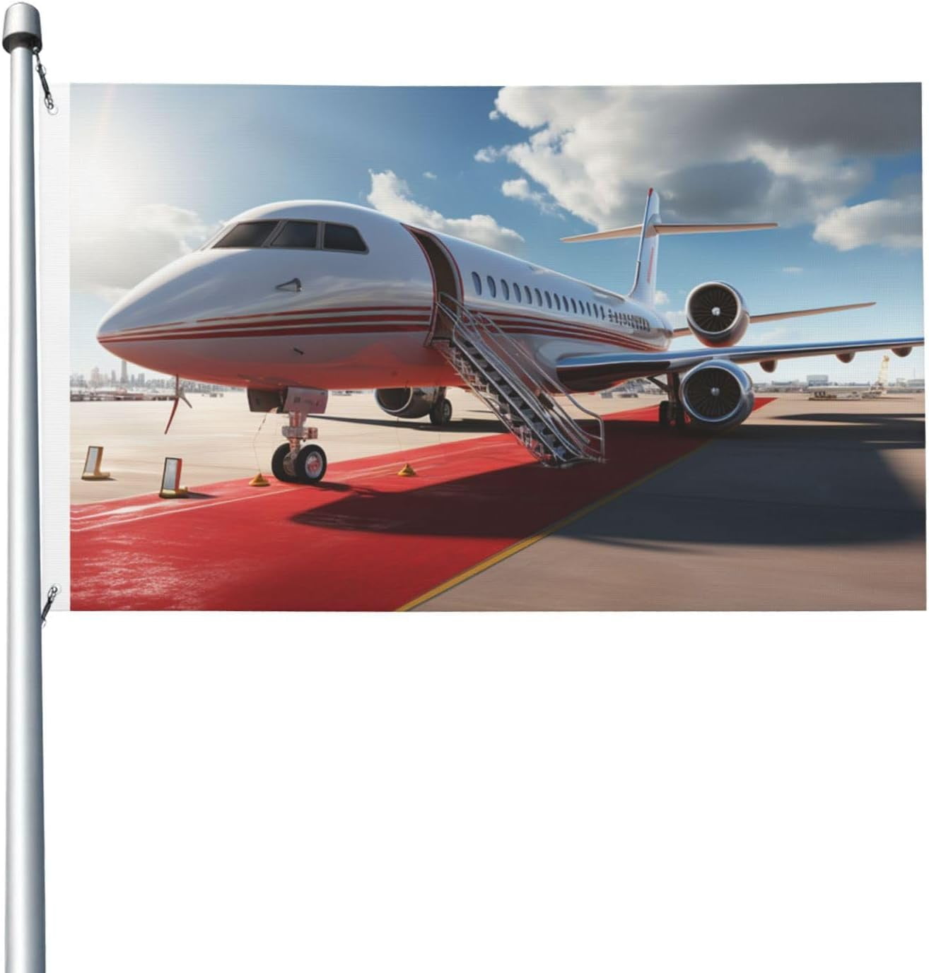 Red Carpet Airplane Flag 4x6 ft Flags for Outside Funny Banner Garden ...