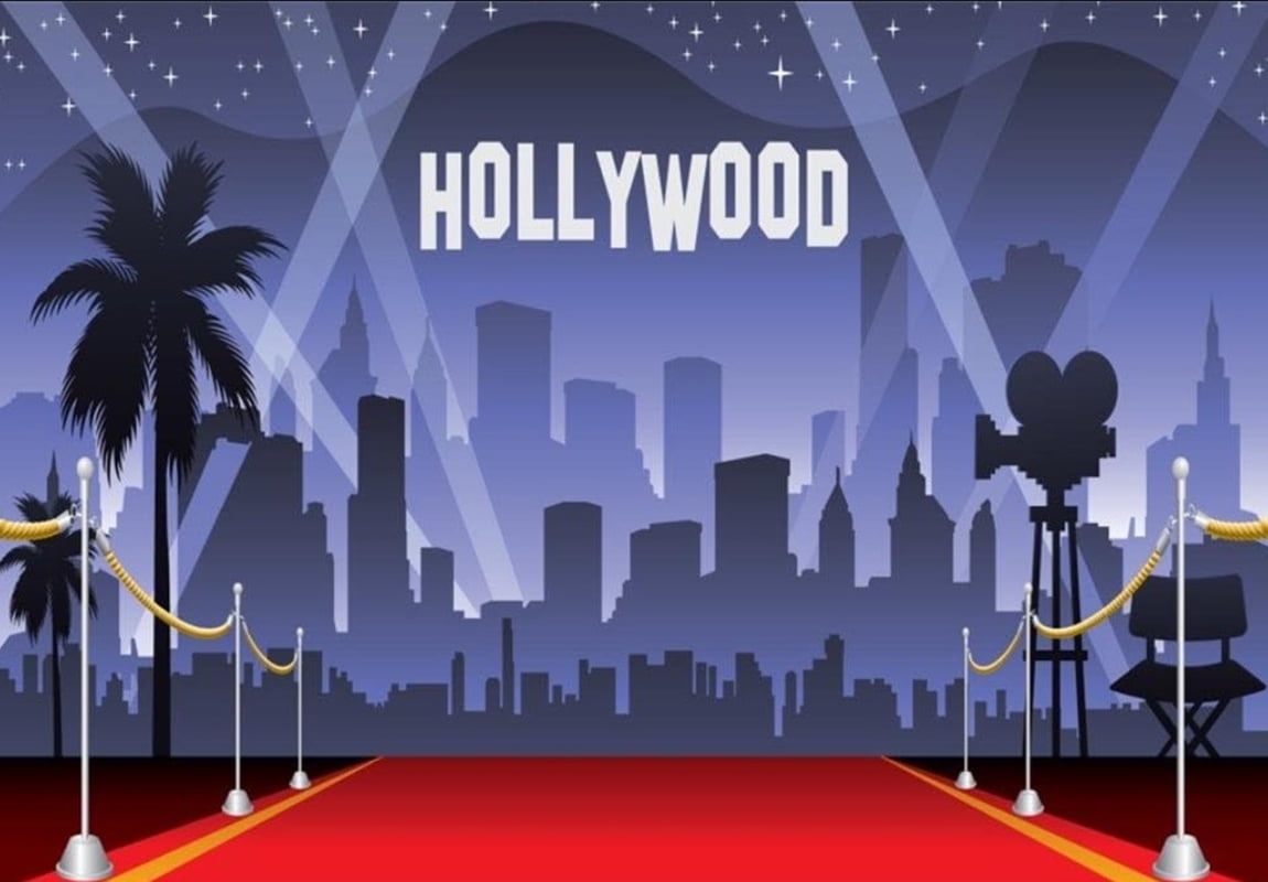 Red Carpet Backdrop Movie Night Stage Lighting Photography Background ...
